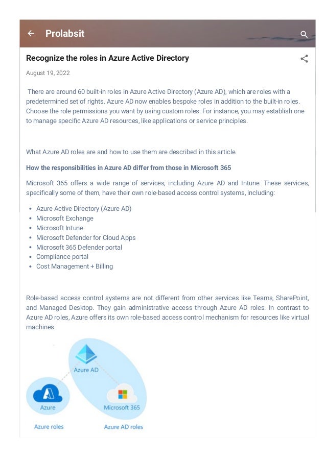 Recognize the roles in Azure Active Directory.pdf