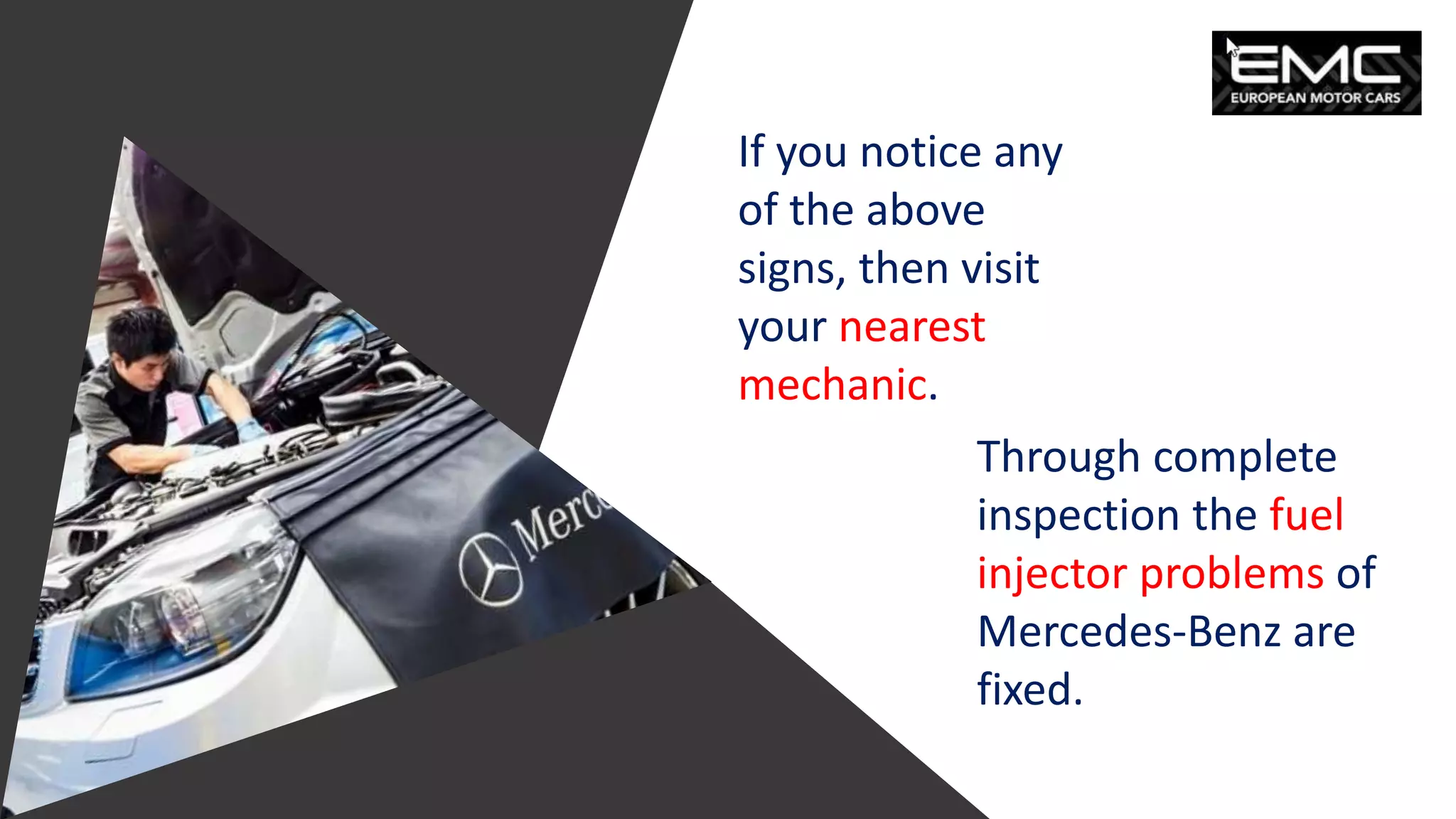 Recognize the Signs of a Bad Fuel Injector in Mercedes Benz by Las ...