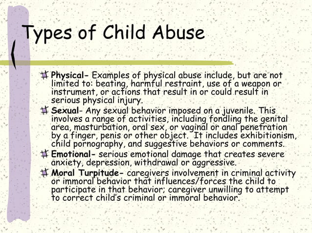 Recoginizing and Reporting Child Abuse & Neglect | PPT