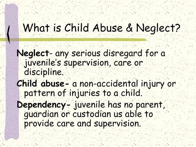 Recoginizing and Reporting Child Abuse & Neglect | PPT