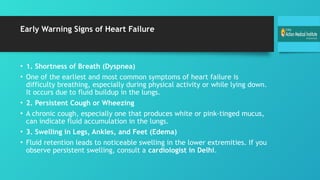 Recognizing the Early Signs of Heart Failure: When to Seek Help | PPTX
