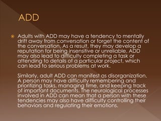 Recognizing adult add | PPT
