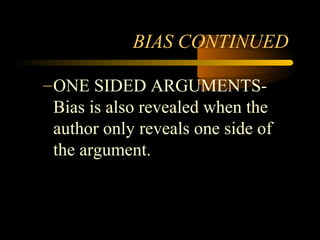 Recognizing bias | PPT