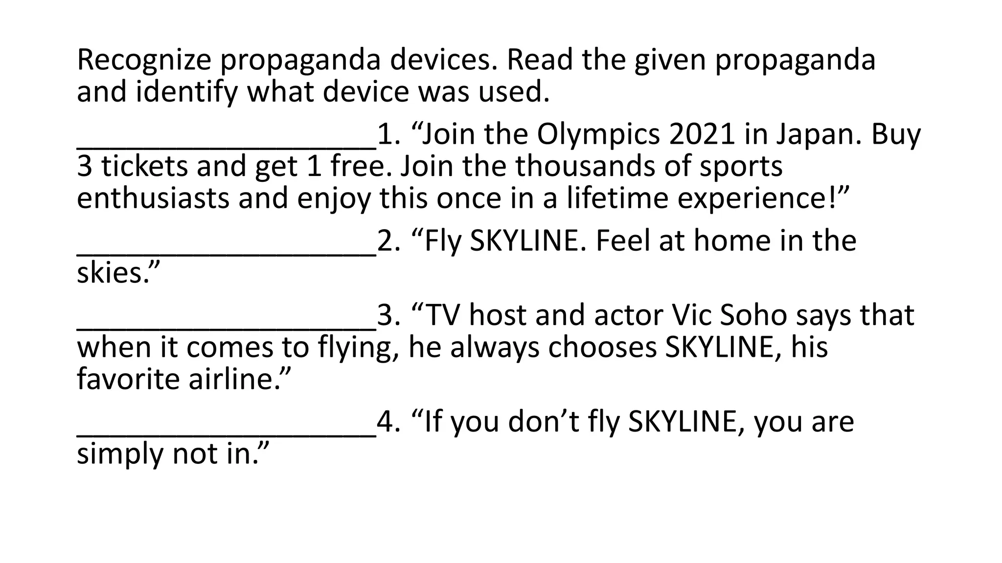 RECOGNIZING BIAS AND PROPAGANDA DEVICES.pptx