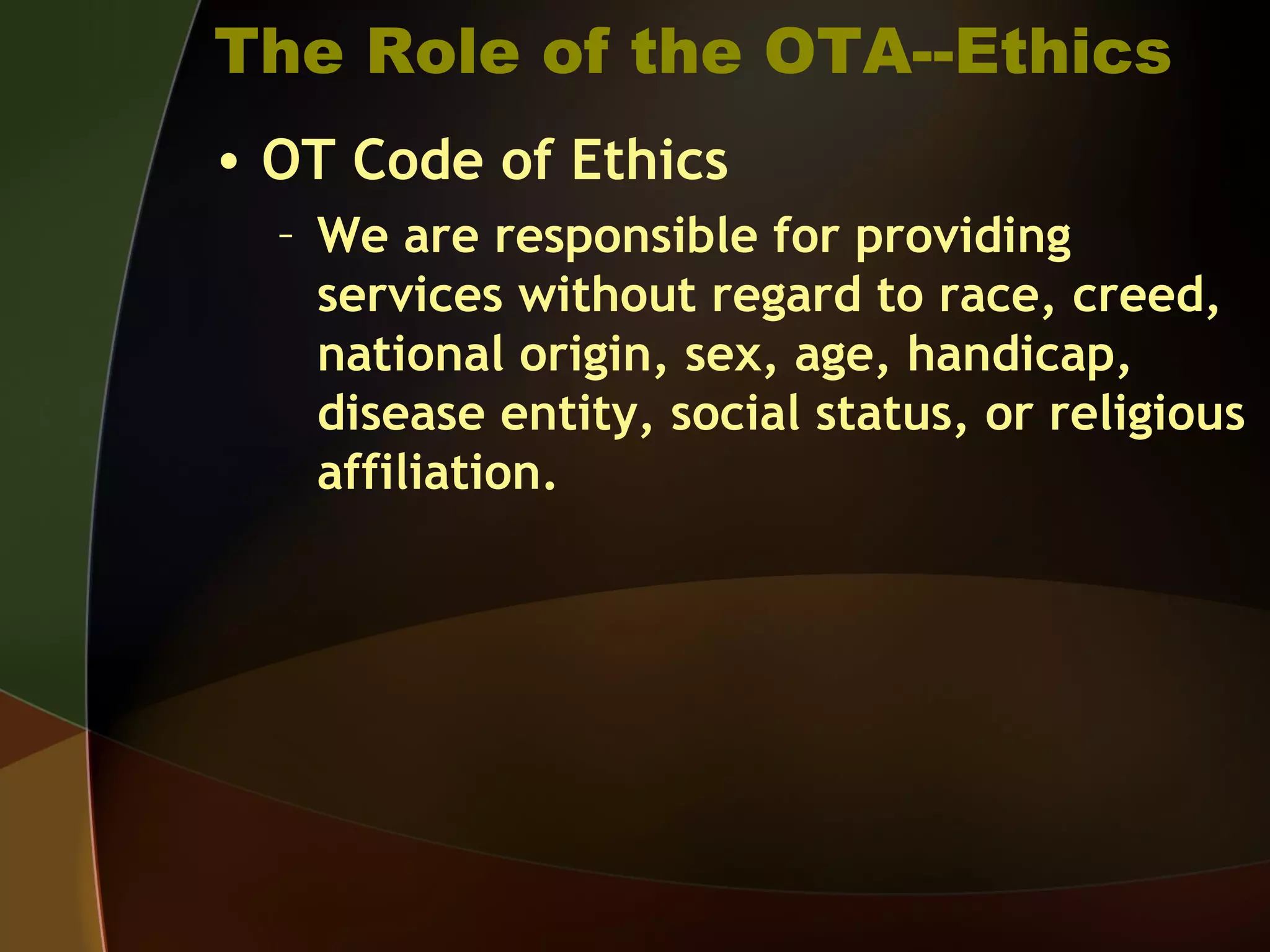 Recognizing culture & diversity in occupational therapy practice 2011 | PPT