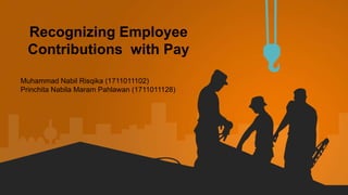 Recognizing employees contribution with pay | PPT