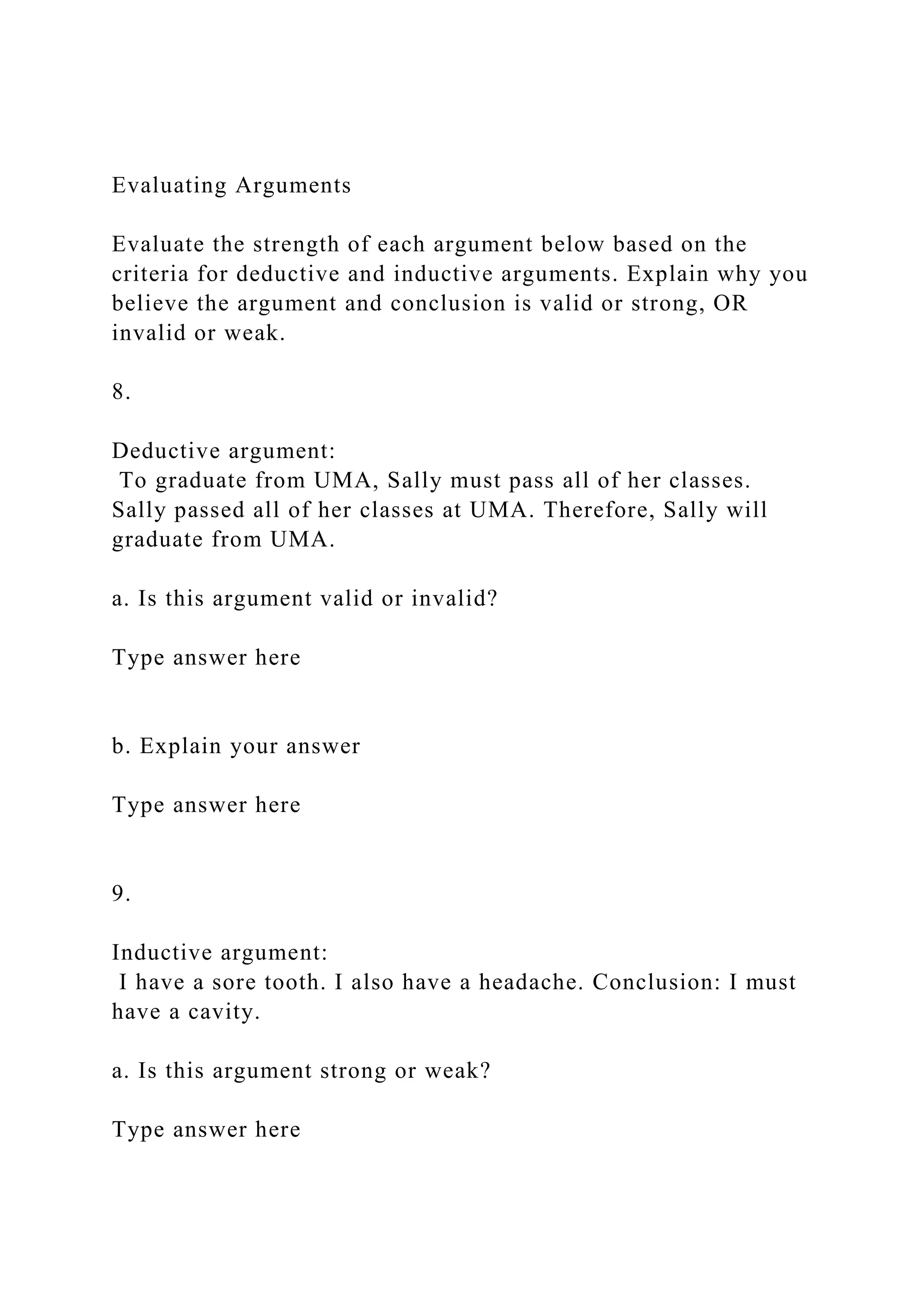 Recognizing Fallacies Constructing sound arguments requires .docx