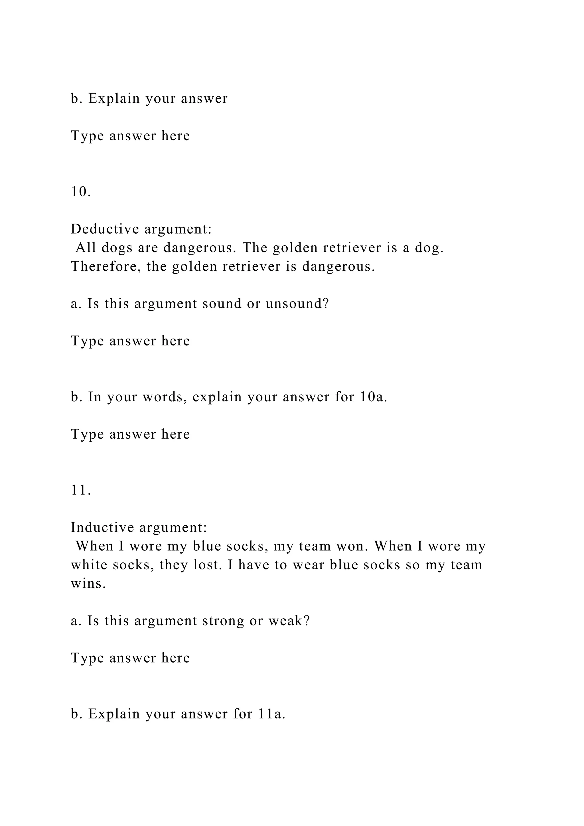 Recognizing Fallacies Constructing sound arguments requires .docx
