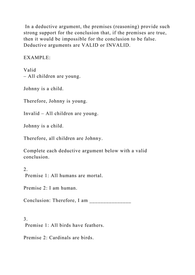 Recognizing Fallacies Constructing sound arguments requires .docx | Science