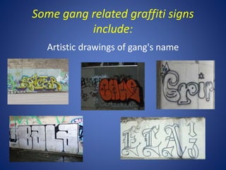 Recognizing gang affiliation | PPTX