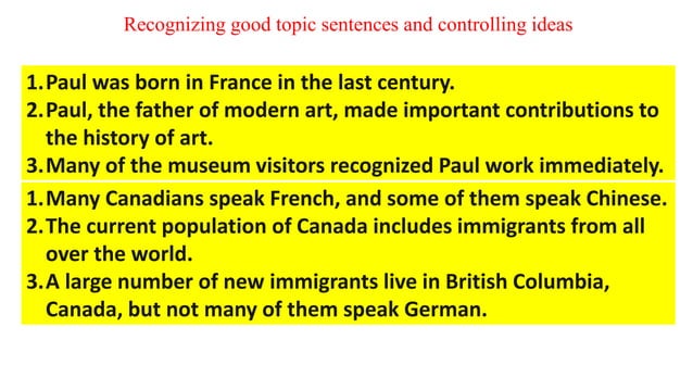 Recognizing Good Topic Sentences.pptx