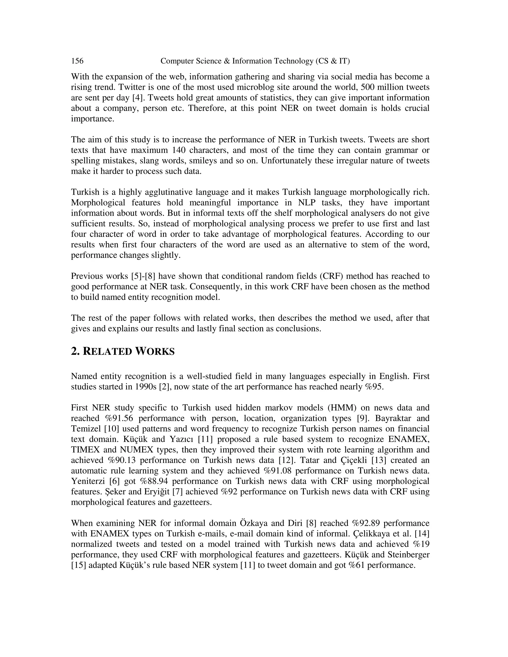 Recognizing named entities in | PDF