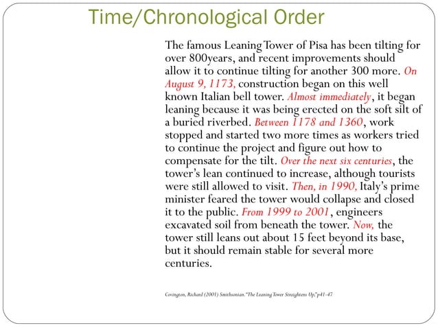 Recognizing patterns of organization | PPT | Education