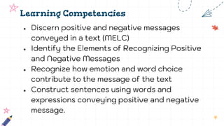 Recognizing Positive and Negative Messages.pptx