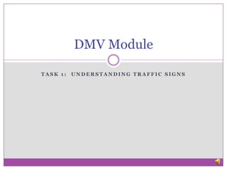 Recognizing traffic signs | PPSX