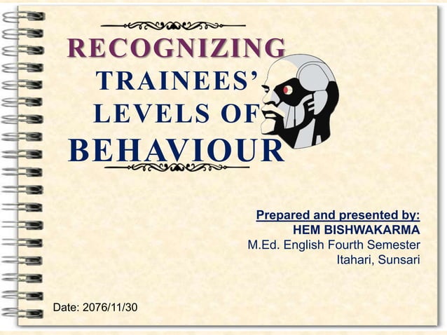 Recognizing Trainees' Levels of Behaviour | PPT