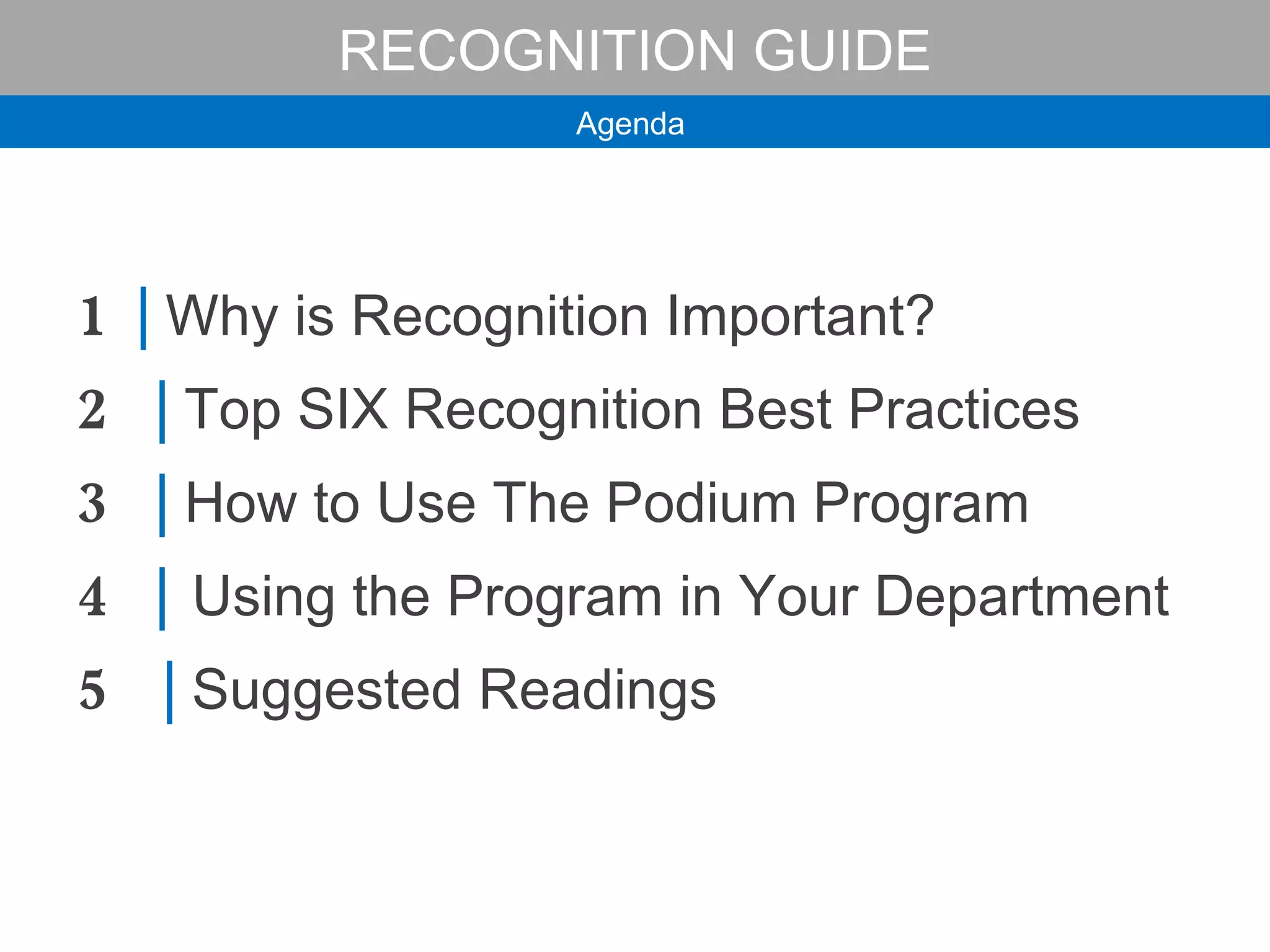 A Guide to Recognition | PPT
