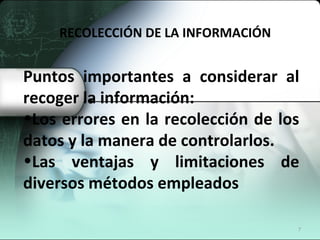 Recolección de datos | PPT