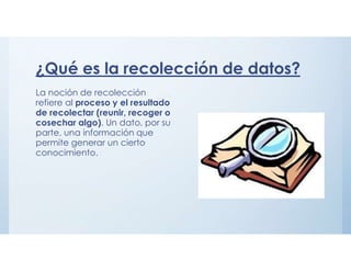 Recoleccion de datos | PDF