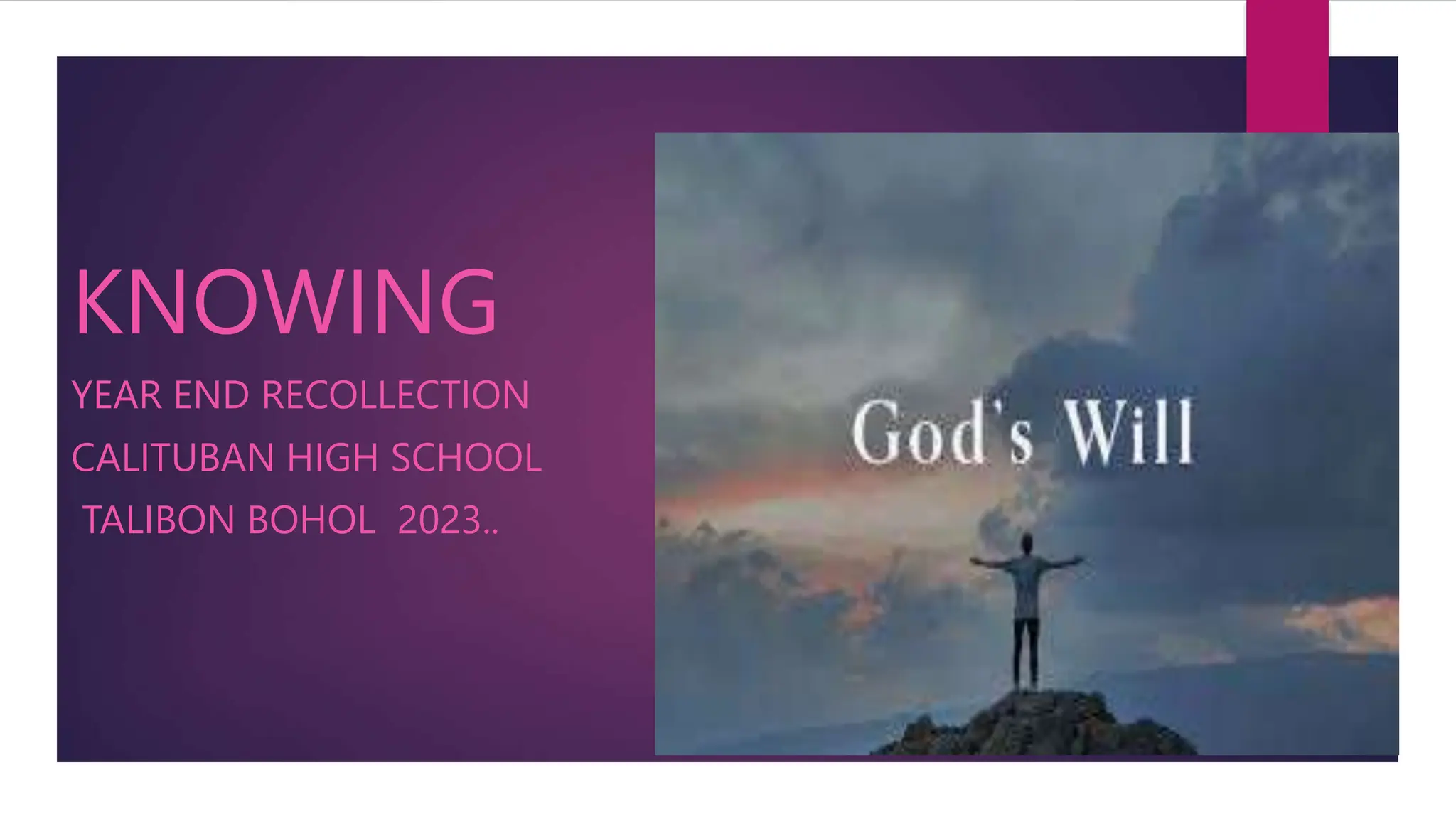 recollection 2023 for completers and graduates in school .pptx