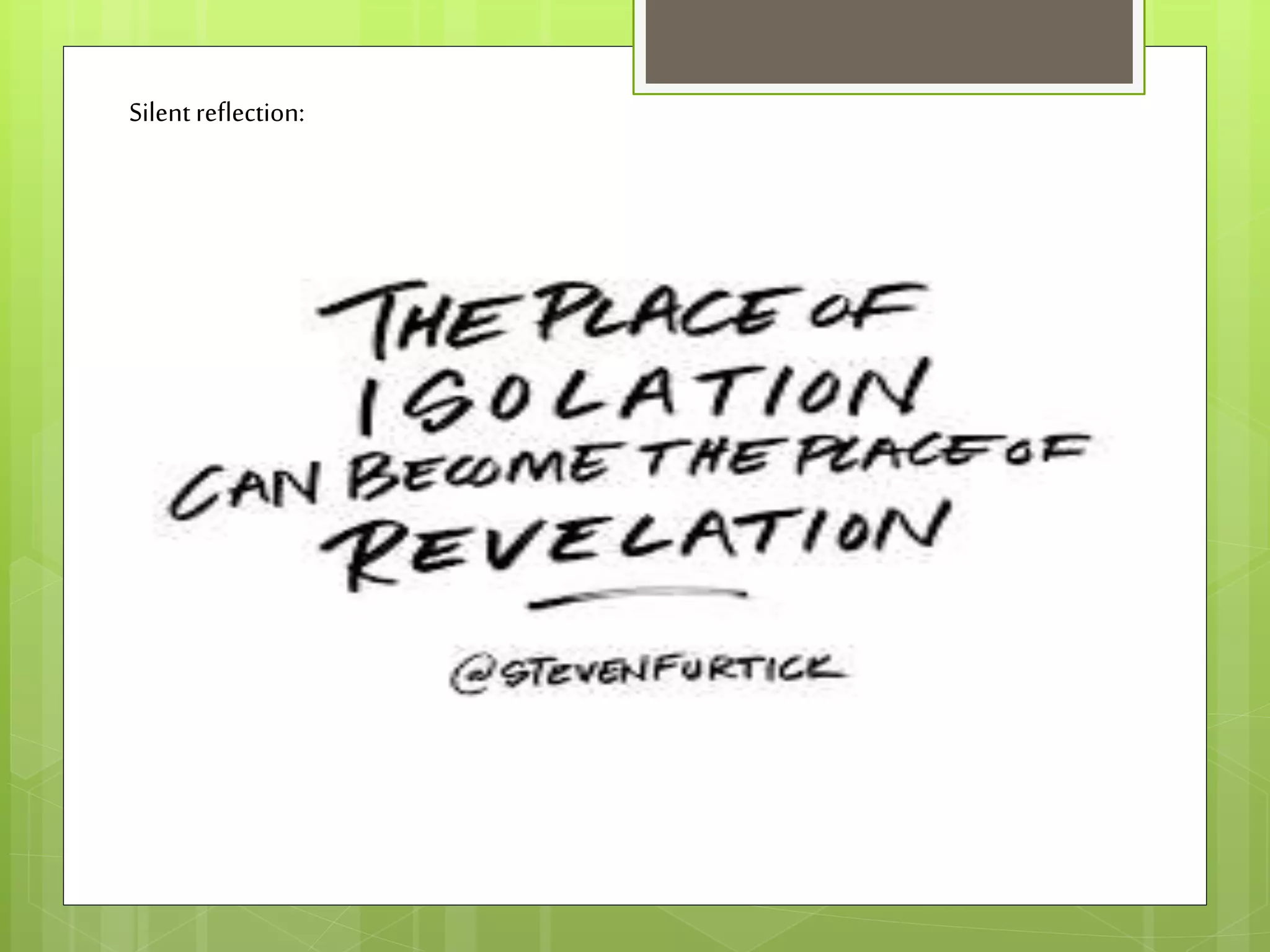 Recollection for H.S Students | PPTX