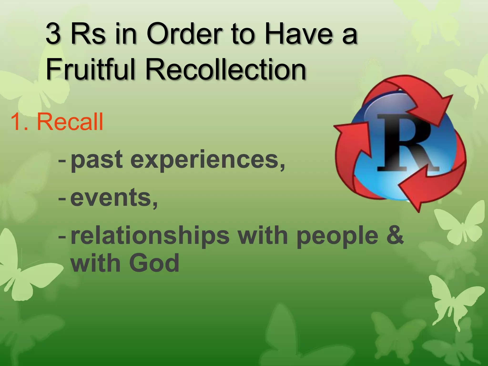 Recollection talk relationship family and friends | PPTX