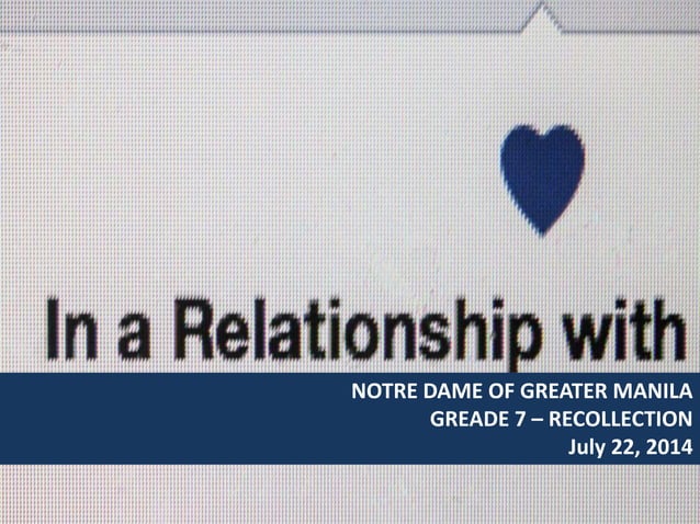 Recollection talk relationship family and friends | PPTX | Christianity ...