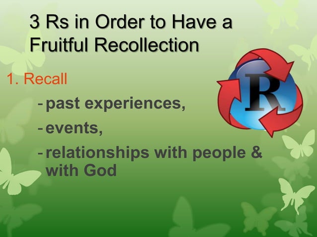 Recollection talk relationship family and friends | PPTX | Christianity ...