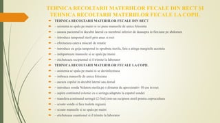 RECOLTAREA MATERIILOR FECALE.pptx