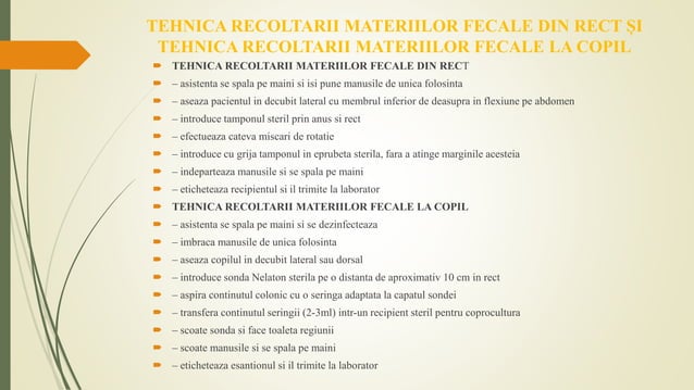 RECOLTAREA MATERIILOR FECALE.pptx