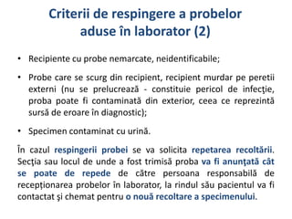 Recoltarea probelor clostridium difficile | PPTX