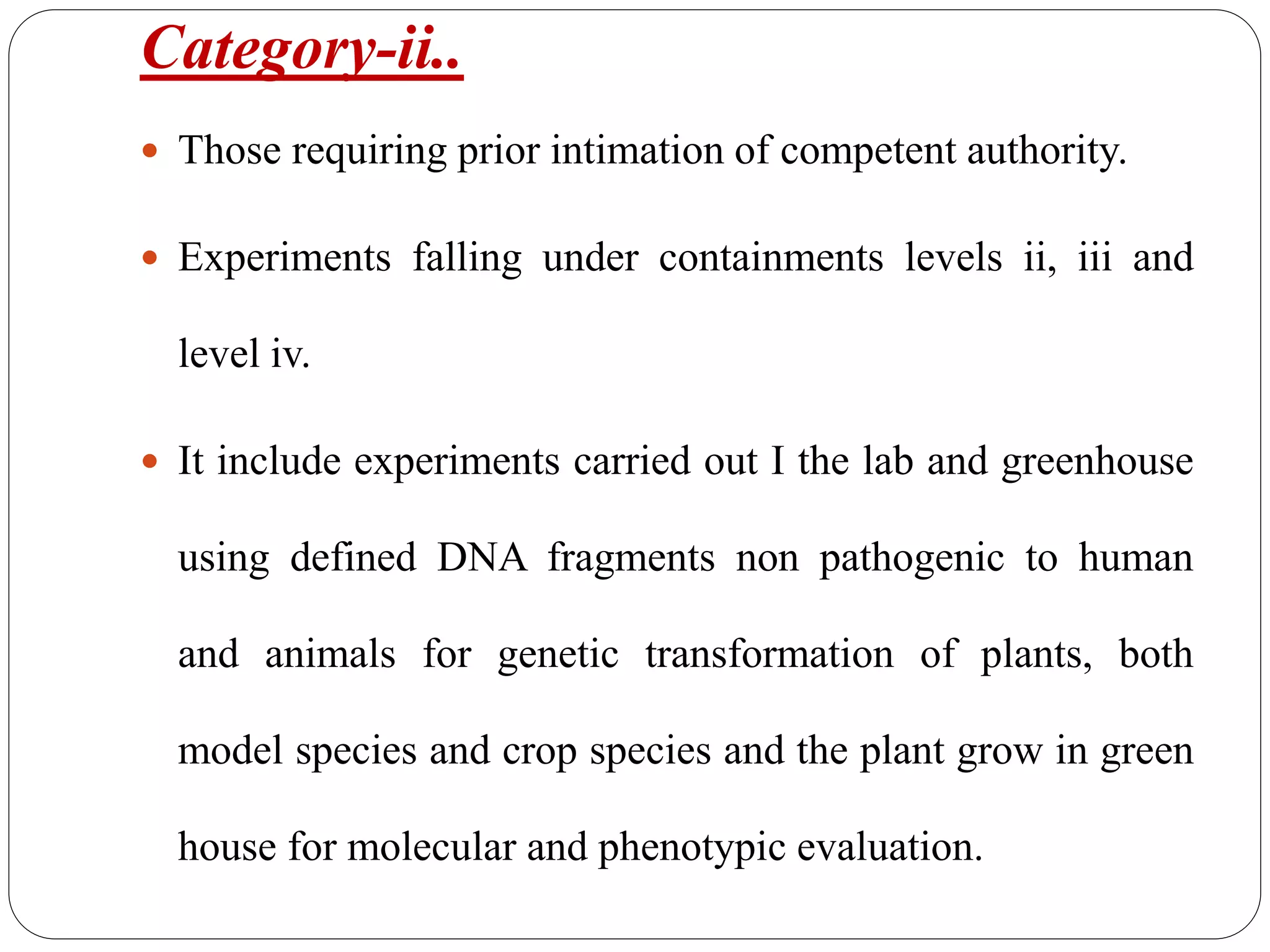 Recombinant dna guidelines(1990) | PPTX