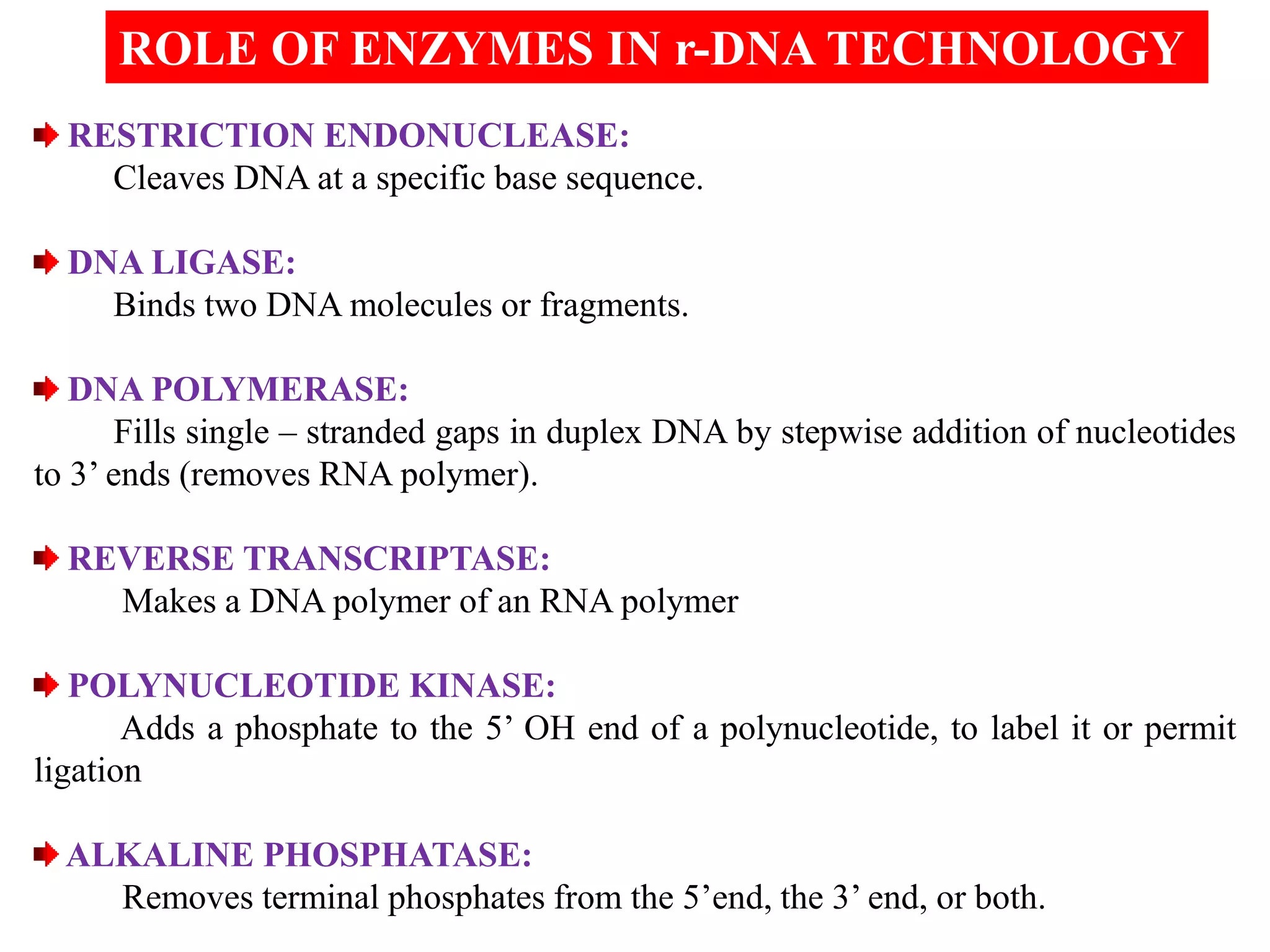Recombinant DNA (r-DNA) technology | PPTX