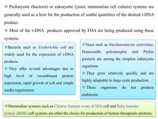 Recombinant DNA (r-DNA) technology | PPTX