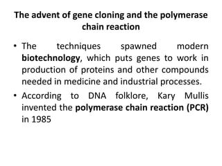 Recombinant DNA technology | PPTX