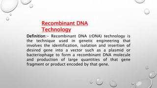 RECOMBINANT DNA TECHNOLOGY.pptx