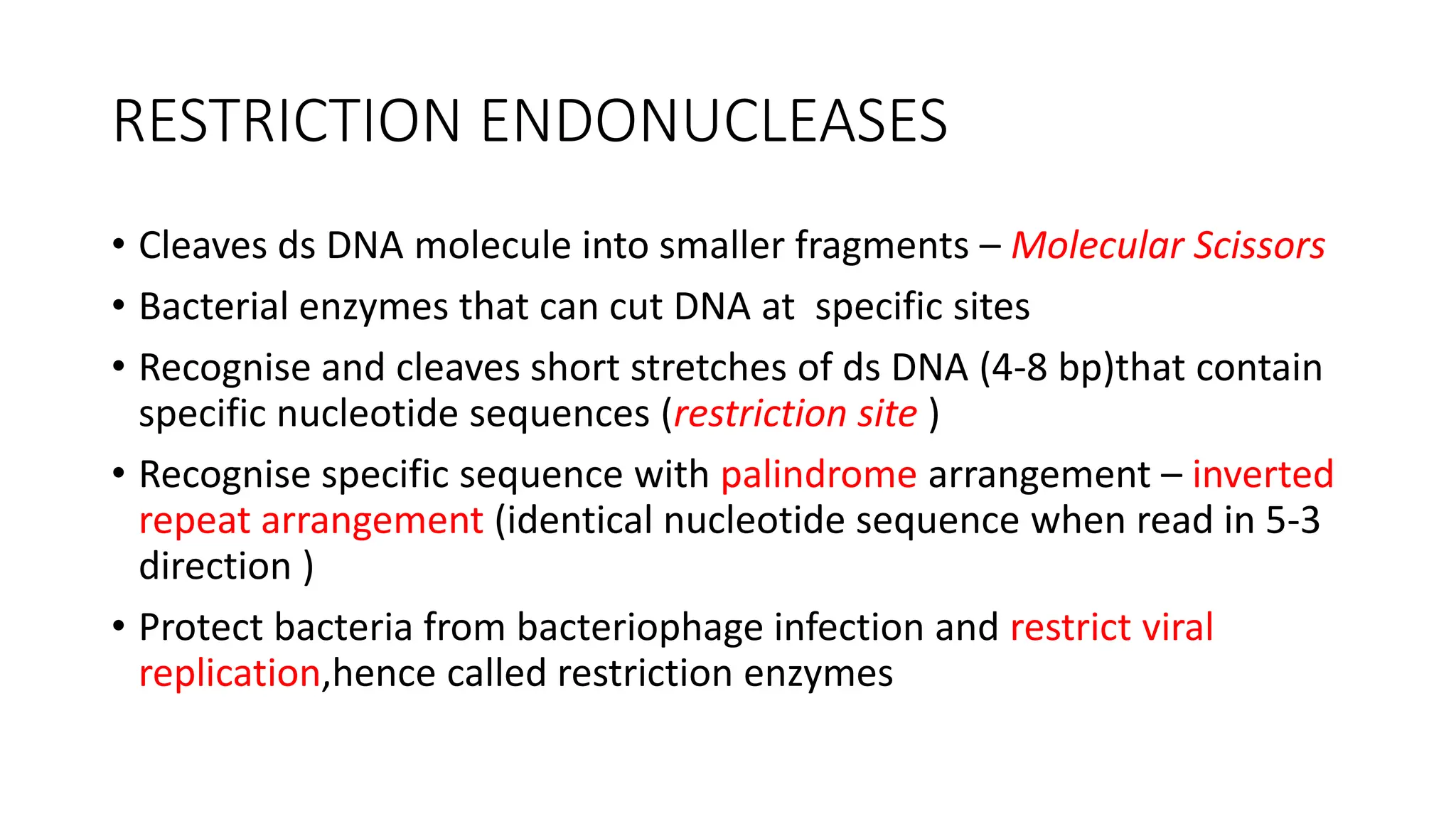 RECOMBINANT DNA TECHNOLOGY biochemistry lecture | PPTX
