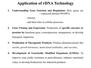 Recombinant DNA technology and Restriction endonuclease.pptx