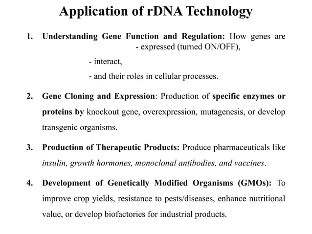 Recombinant DNA technology and Restriction endonuclease.pptx