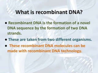 Recombinant Dna Definition