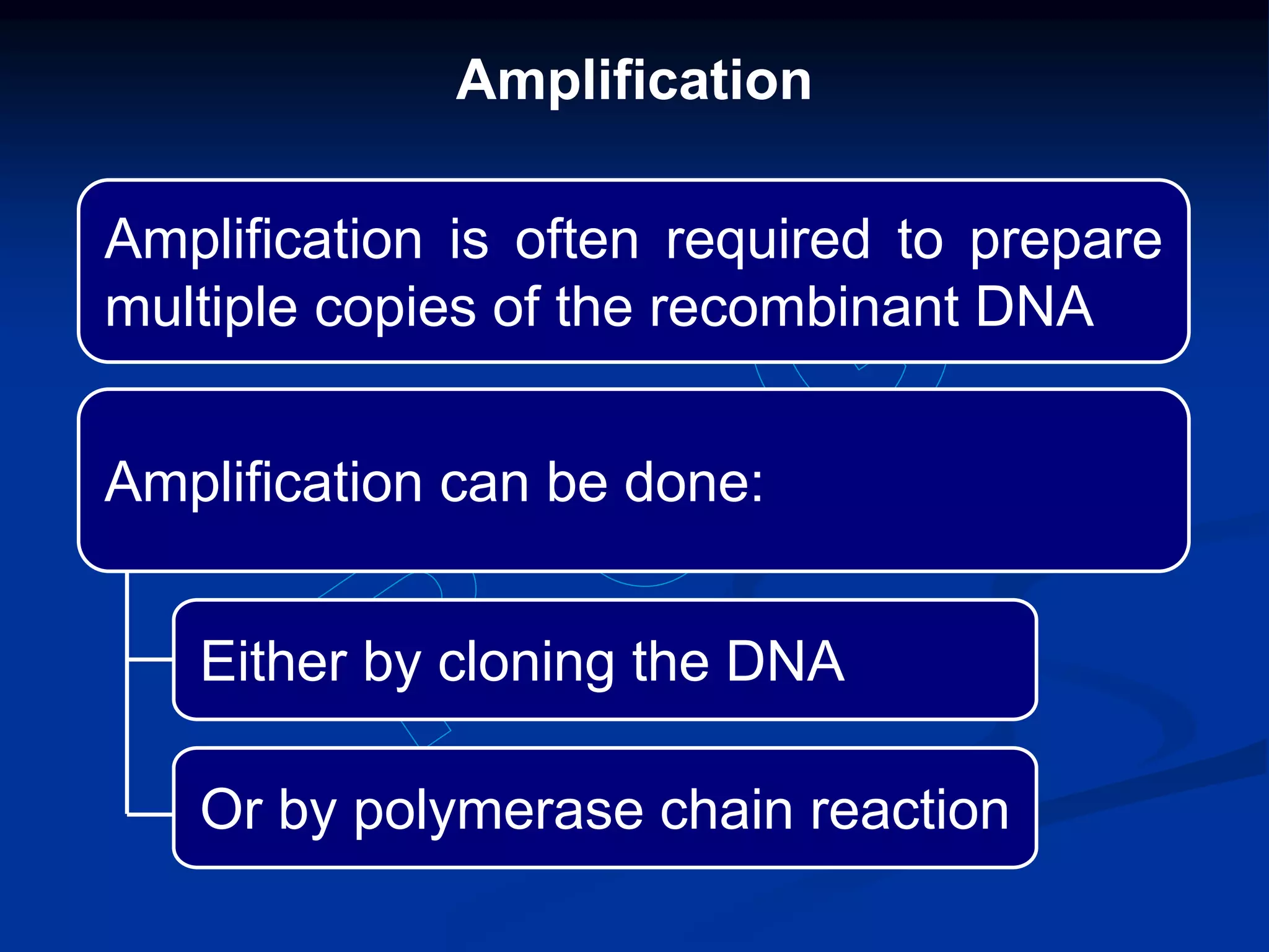 Recombinant dna technology tools and techniques | PPTX