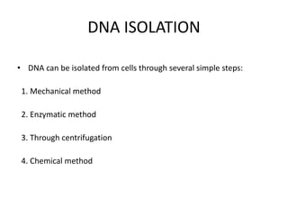 Recombinant dna technology and DNA sequencing | PPT