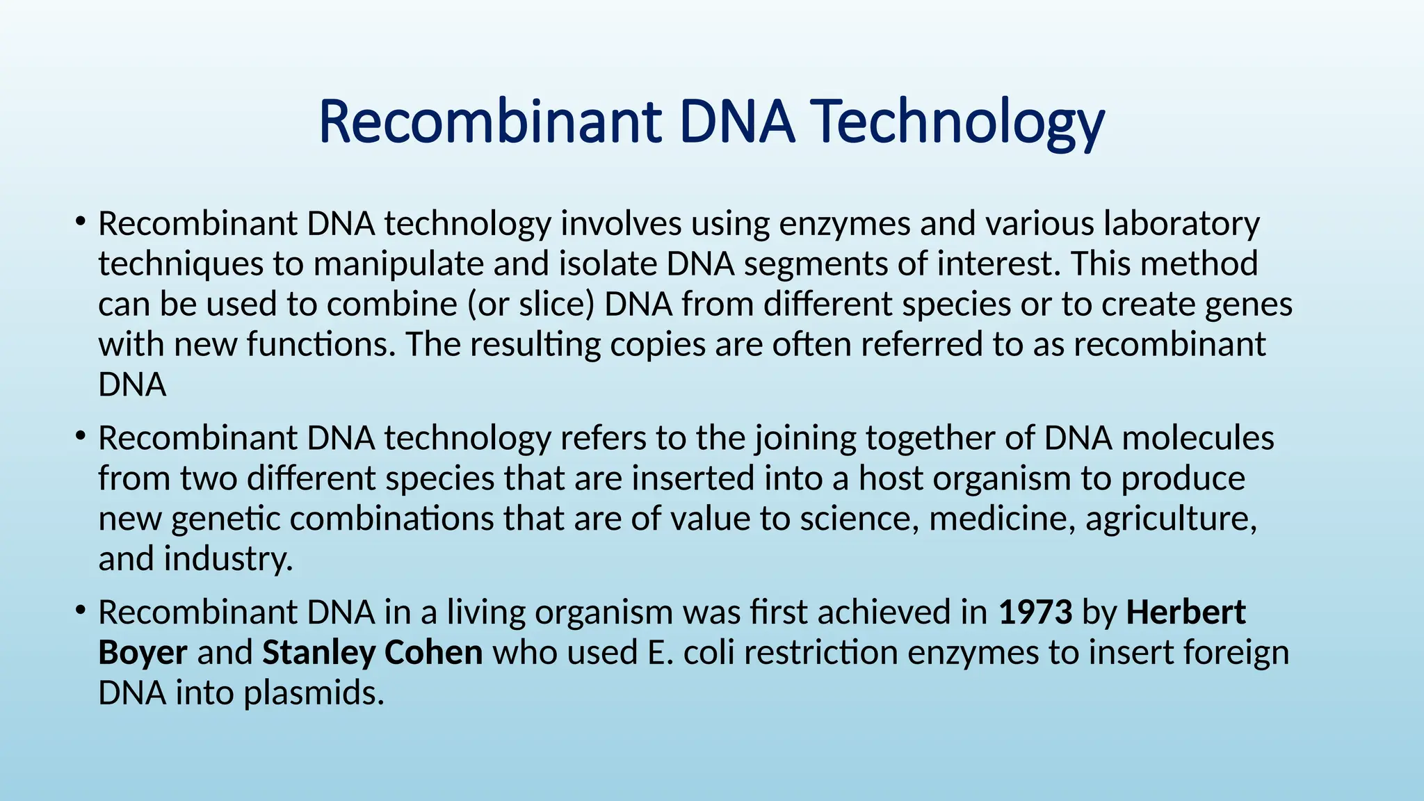 recombinant DNA Technology by shaheen.pptx