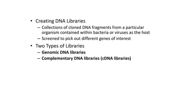 Recombinant DNA Technology (cloning, libraries).pptx