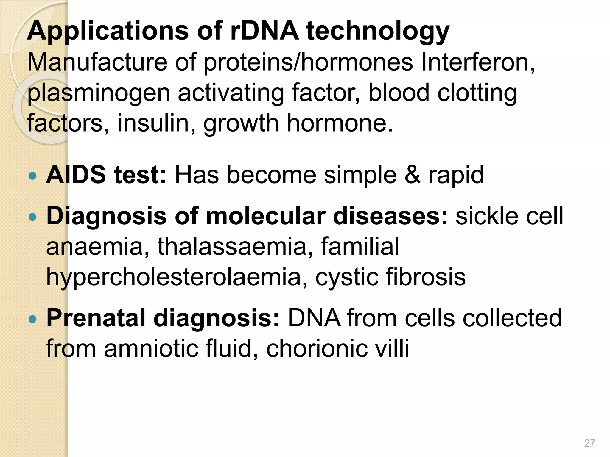 Recombinant dna technology (main ppt) | PPTX