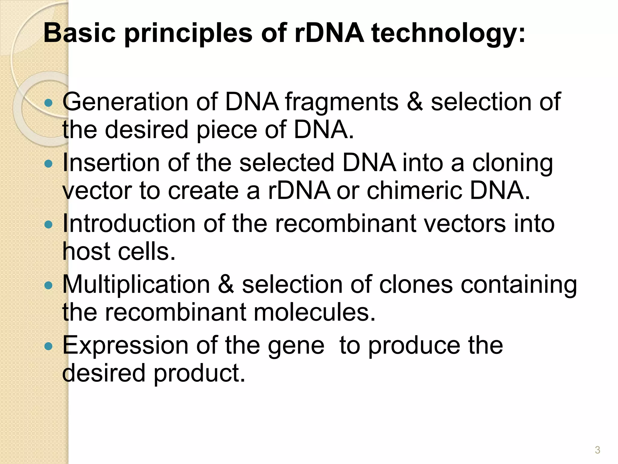 Recombinant dna technology (main ppt) | PPTX