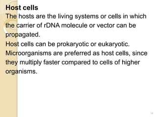 recombinant dna technology | PPTX