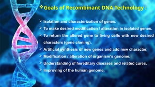 Plant Biotechnology Recombinant DNA Technology ppt.pptx