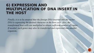 Recombinant dna technology (rdt) | PDF