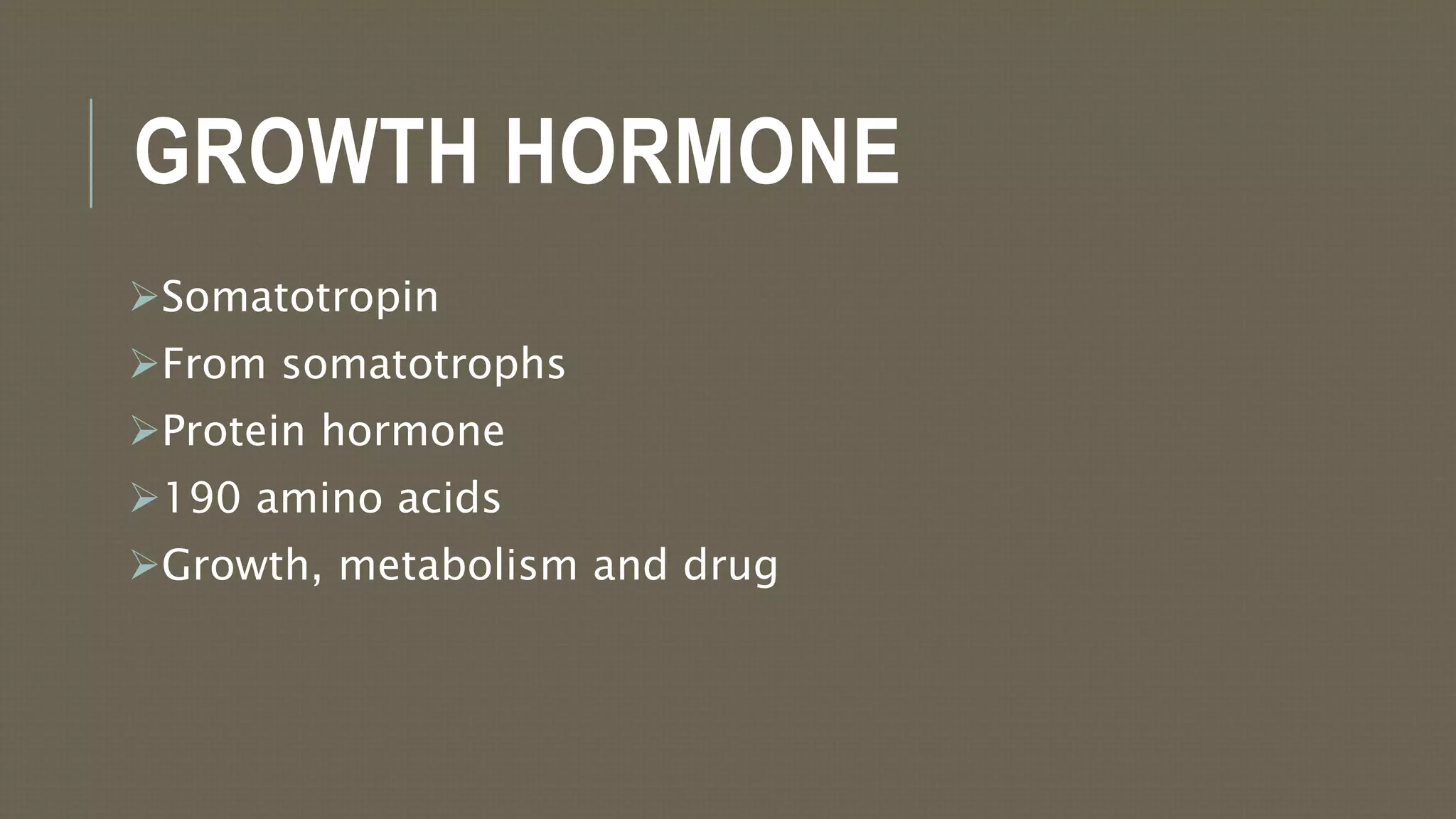 Recombinant growth hormone | PPTX